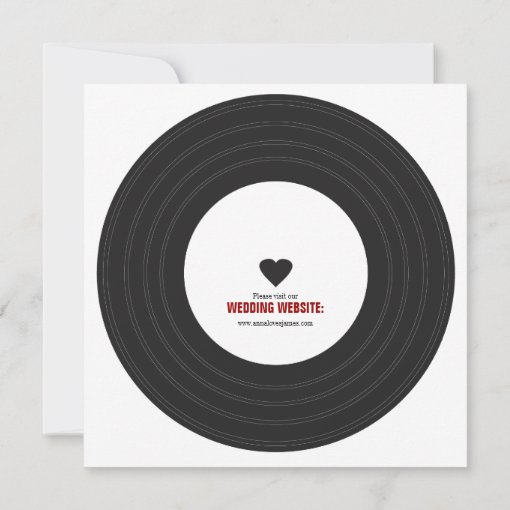 Retro Record Invitation | Zazzle