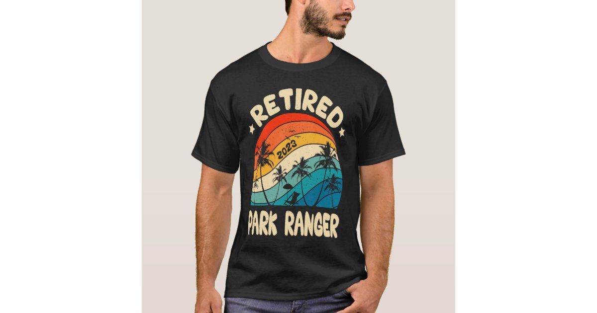Retro Retired Park Ranger Vintage Retirement Worke T-Shirt | Zazzle