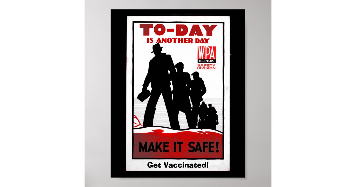 Retro Safety poster/Pro vaccine Poster | Zazzle