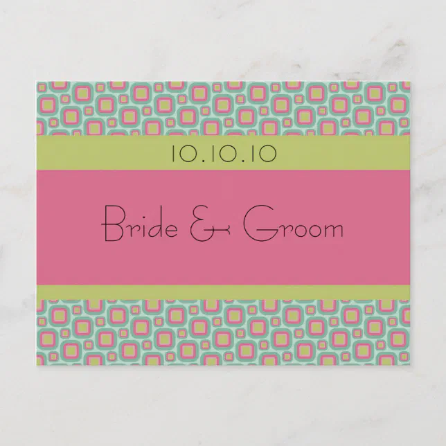 Retro Save the Date Announcement Postcard | Zazzle