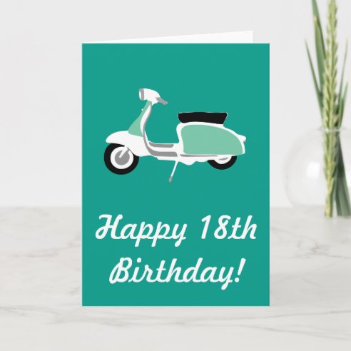 Scooter Birthday Cards | Zazzle UK