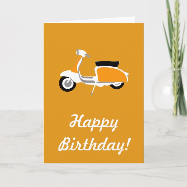 Scooter Birthday Cards | Zazzle UK