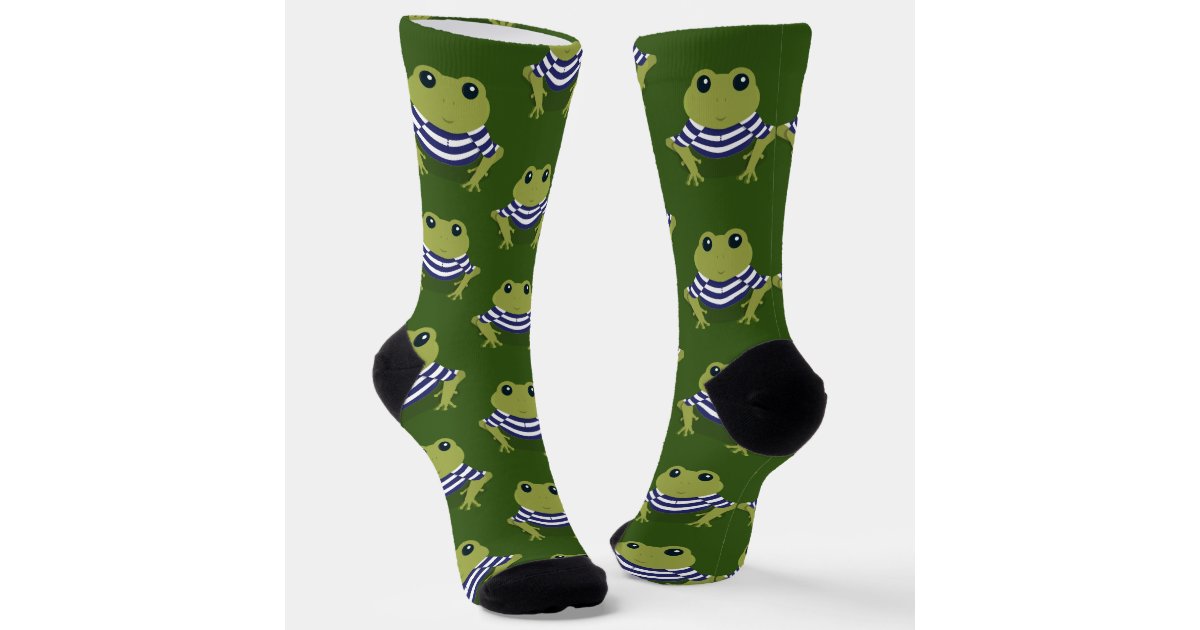 Retro Swimsuit Frog Socks | Zazzle