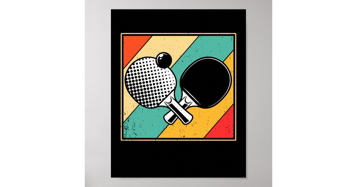 Retro Table Tennis - Vintage Ping Pong Poster | Zazzle