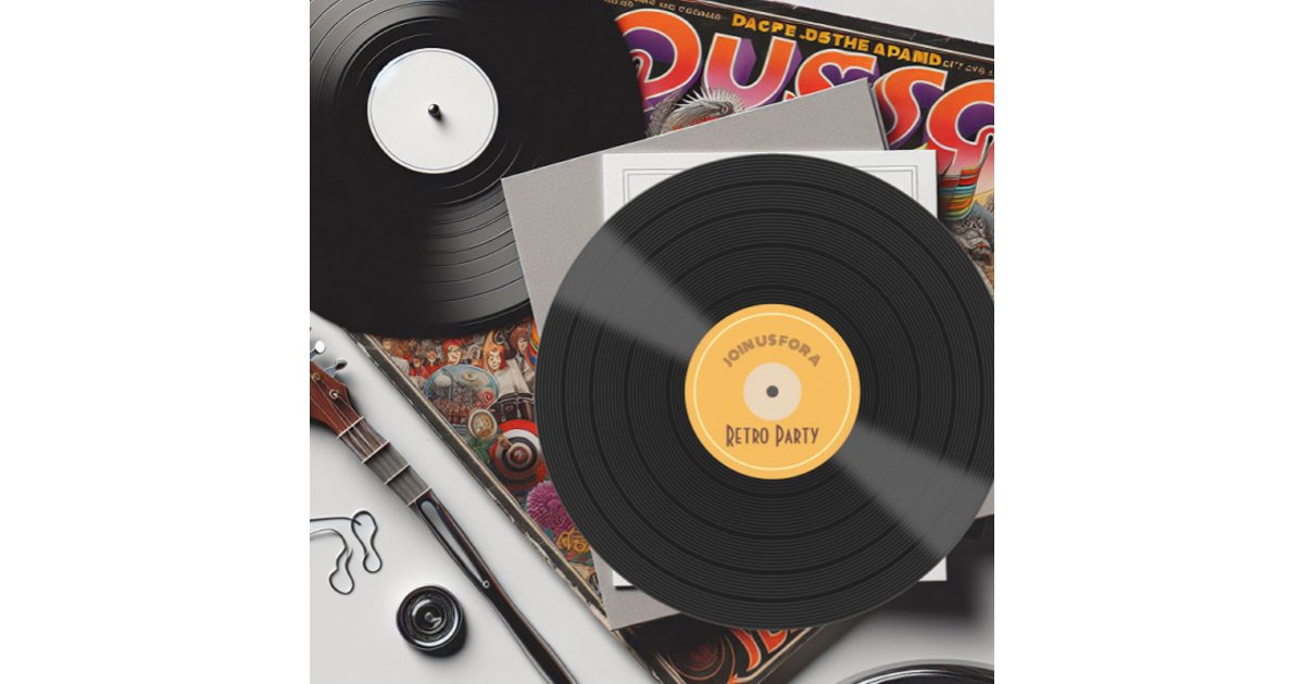 Retro Themed Birthday Party Invitation | Zazzle