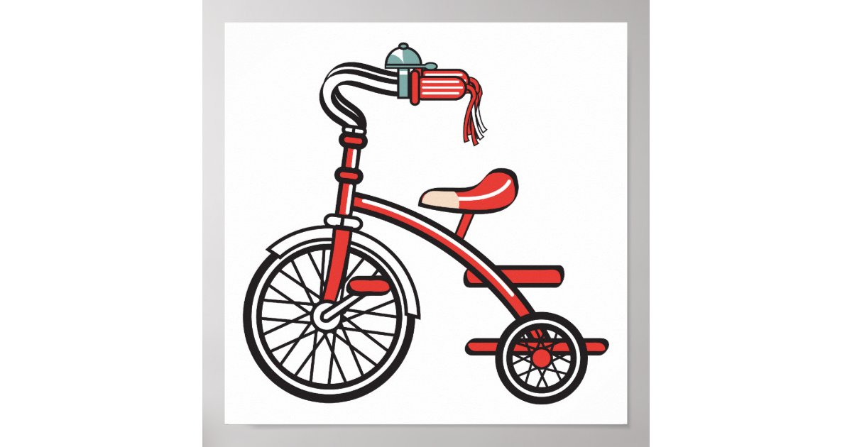 retro tricycle poster | Zazzle