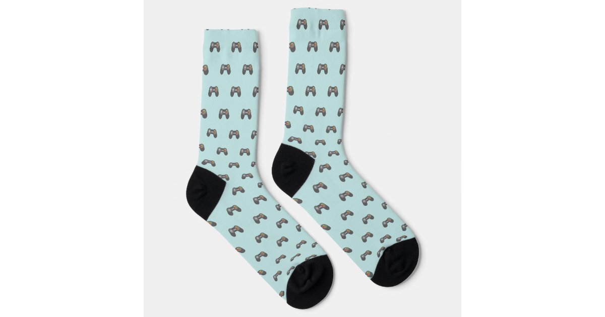 Retro Video Game Controller Pattern Socks | Zazzle