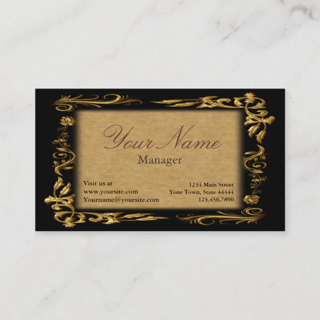 Retro Vintage Antique Business Card | Zazzle