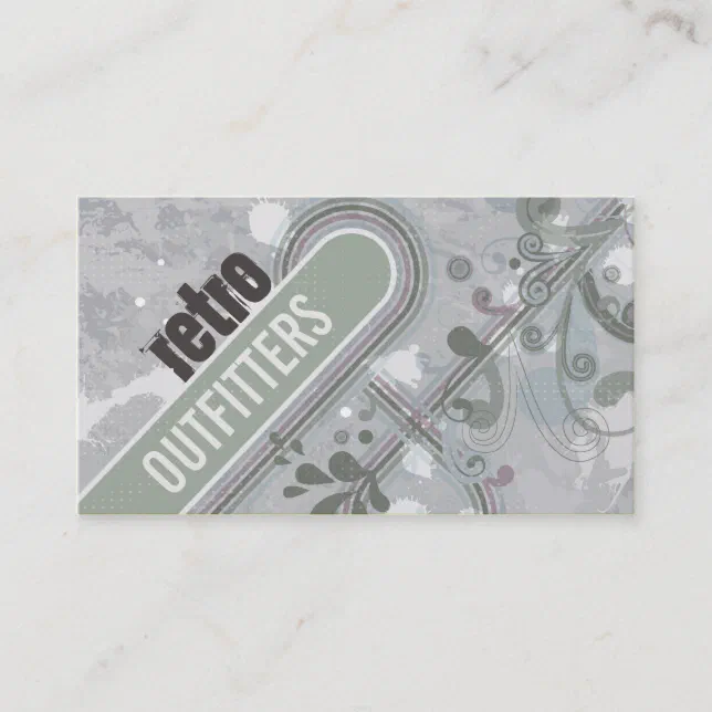 Retro Vintage Retail Clothing Store Business Card | Zazzle