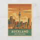 Retro Vintage Travel Auckland New Zealand City Postcard | Zazzle