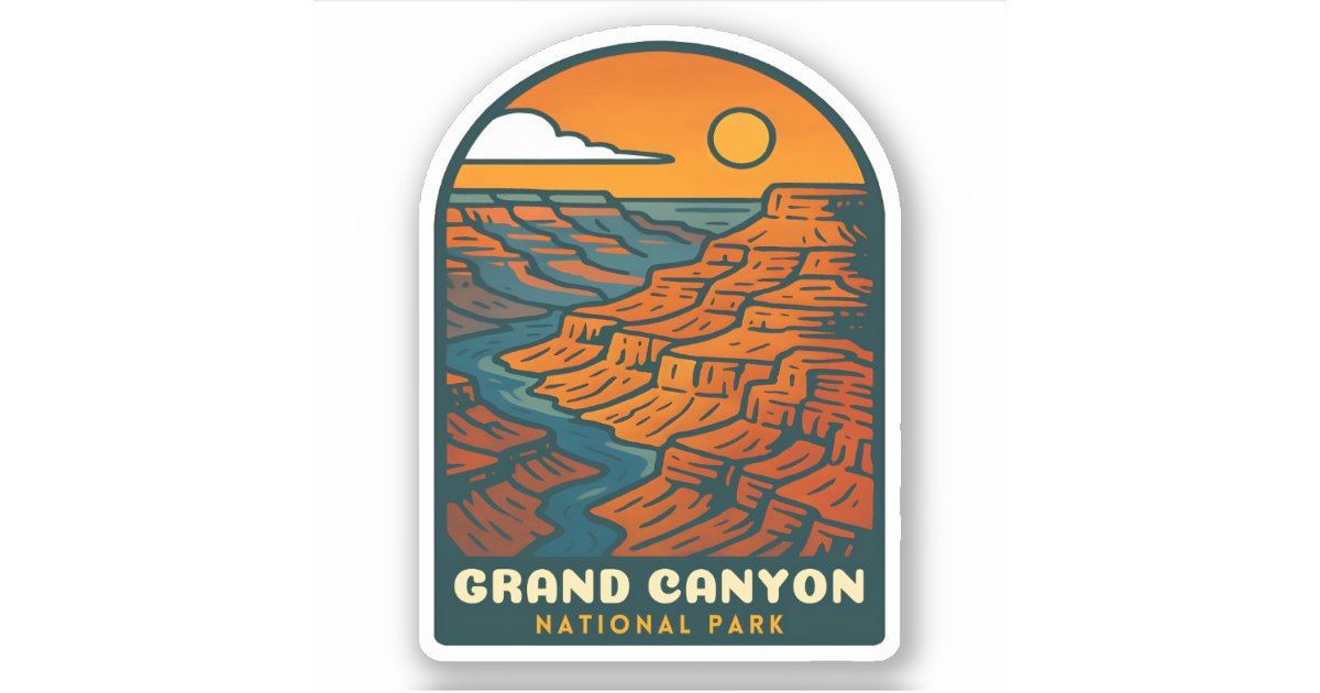 Retro Vintage Travel Grand Canyon National Park | Zazzle