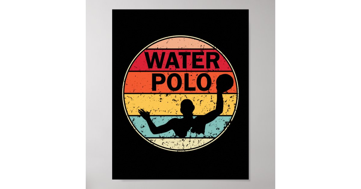 Retro Water Polo - Vintage H2 Polo Waterpolo Poster | Zazzle