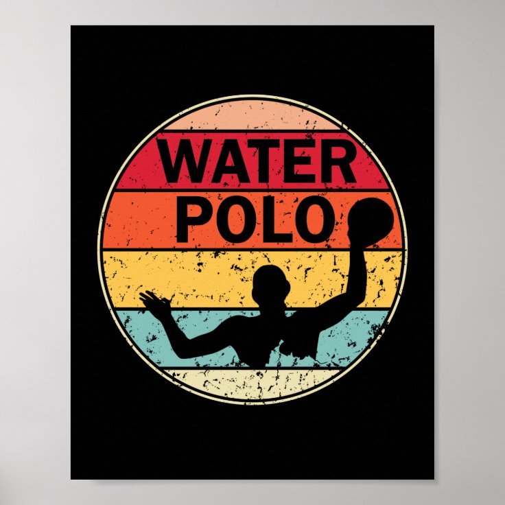 Retro Water Polo - Vintage H2 Polo Waterpolo Poster | Zazzle