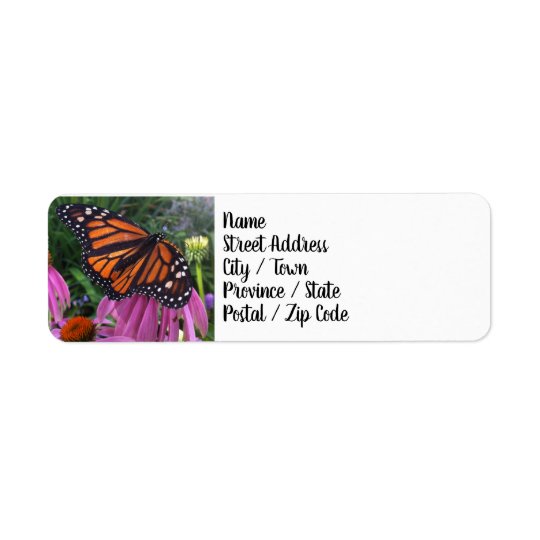 Return Address Labels - Monarch Butterfly | Zazzle.co.uk