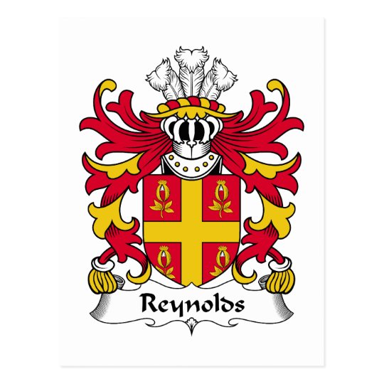 Reynolds Family Crest Postcard | Zazzle.co.uk