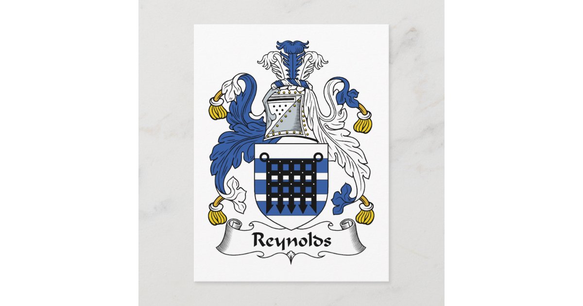 Reynolds Family Crest Postcard | Zazzle