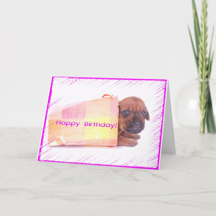 Rhodesian Ridgeback HAPPY BIRTHDAY Greeting Card | Zazzle