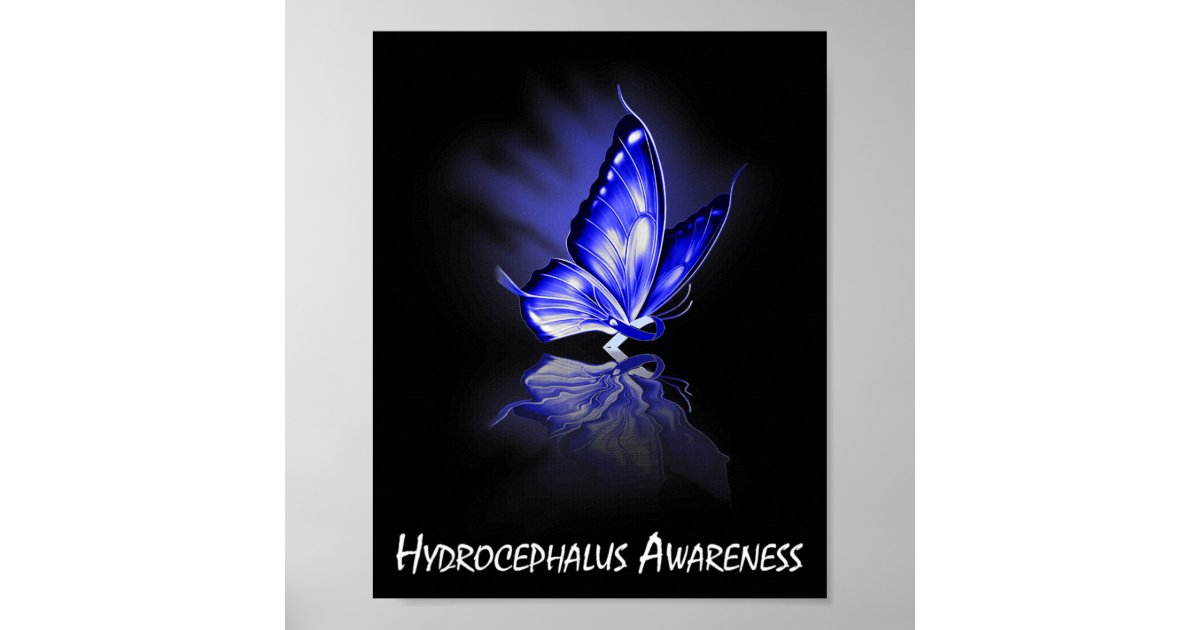 Ribbon Hydrocephalus Awareness Poster | Zazzle