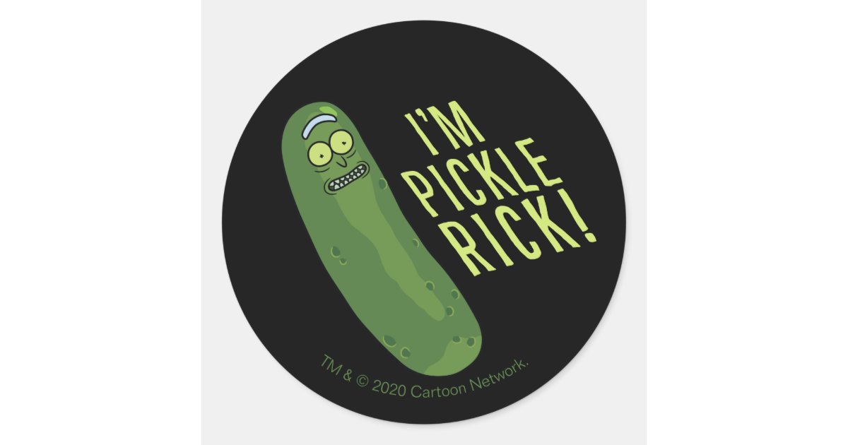 RICK AND MORTY™ | Flip The Pickle Classic Round Sticker | Zazzle