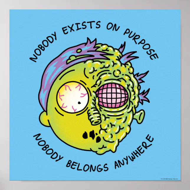 RICK AND MORTY™ | Stylised Morty Fly Quote Poster | Zazzle