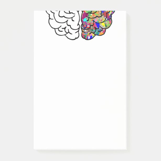 Brain Post-it® Notes - Sticky Notes | Zazzle UK