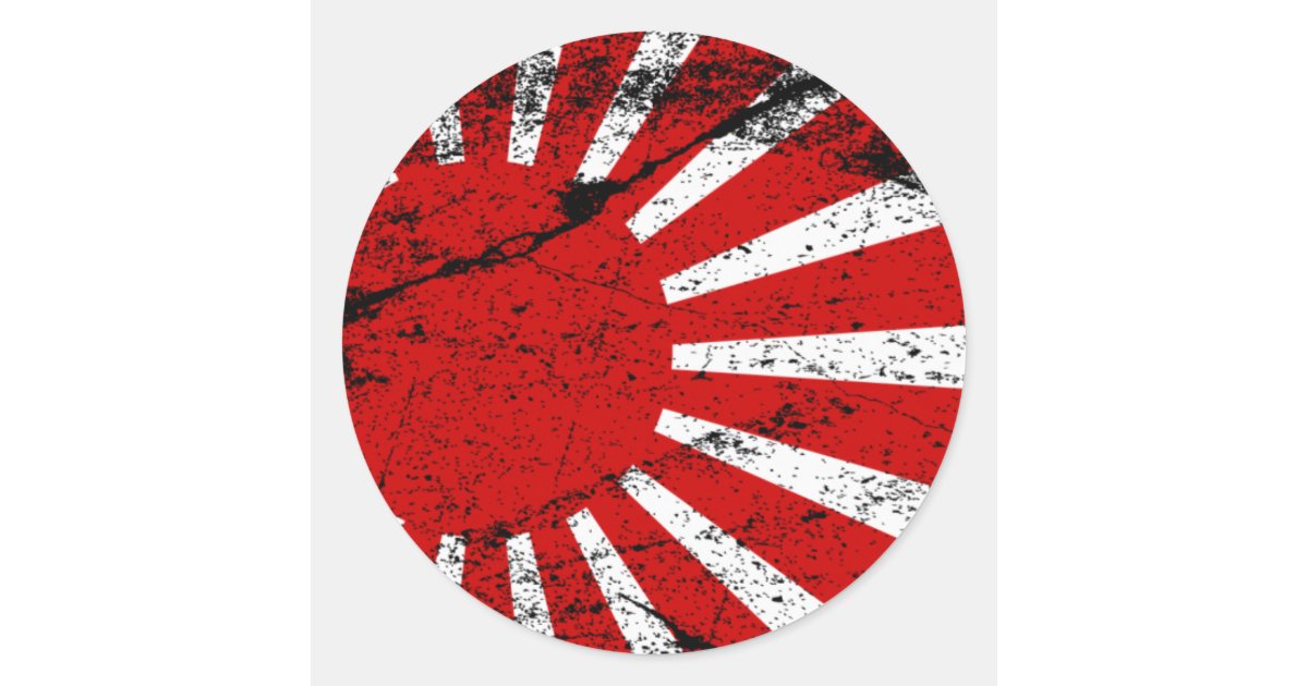 Rising Sun Classic Round Sticker | Zazzle