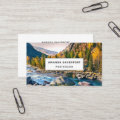 River and Mountains Scenic Photo Business Card | Zazzle