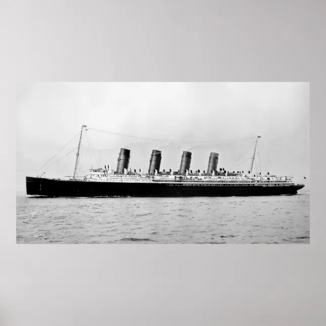 RMS Mauretania Poster | Zazzle
