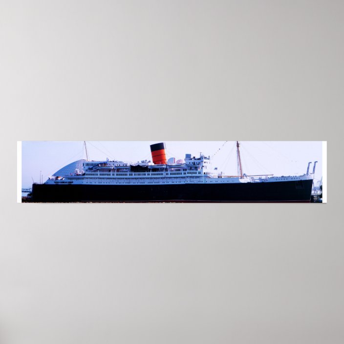 RMS Queen Mary Poster | Zazzle.co.uk