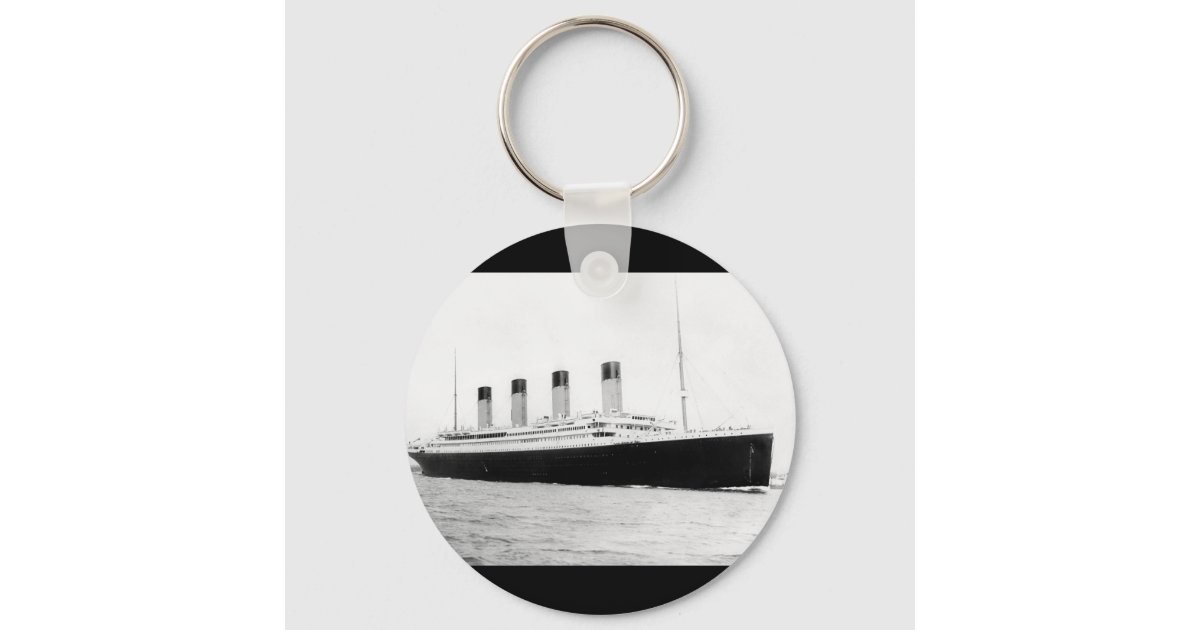 RMS Titanic Passenger Liner Key Ring | Zazzle