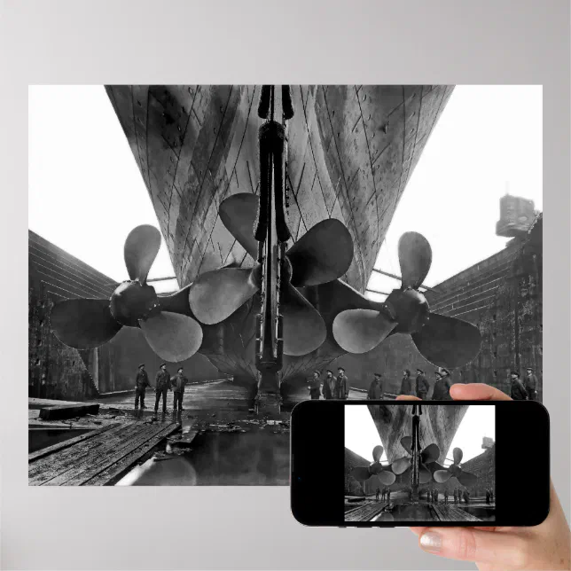 RMS Titanic Propellers Poster | Zazzle