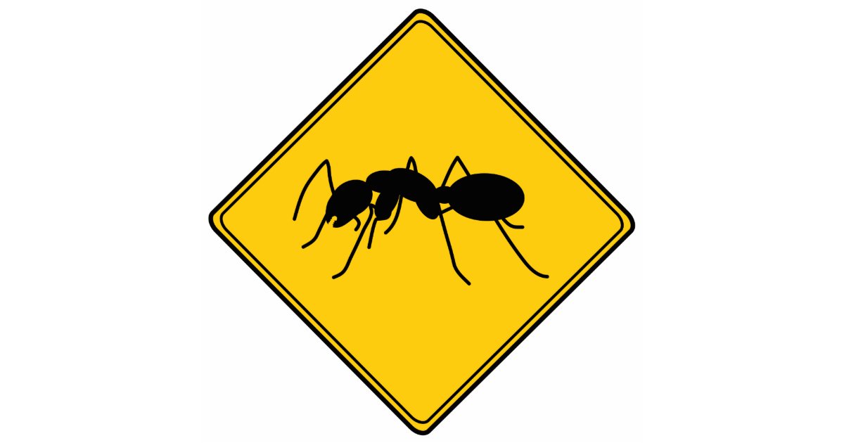 Road Sign- Ant Cut Out Sculpture | Zazzle