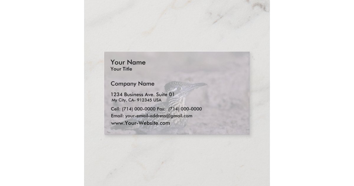 Roadrunner Business Card | Zazzle