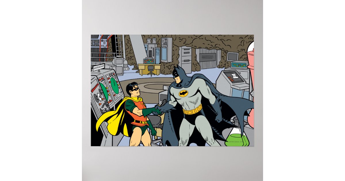 Robin And Batman Handshake Poster | Zazzle