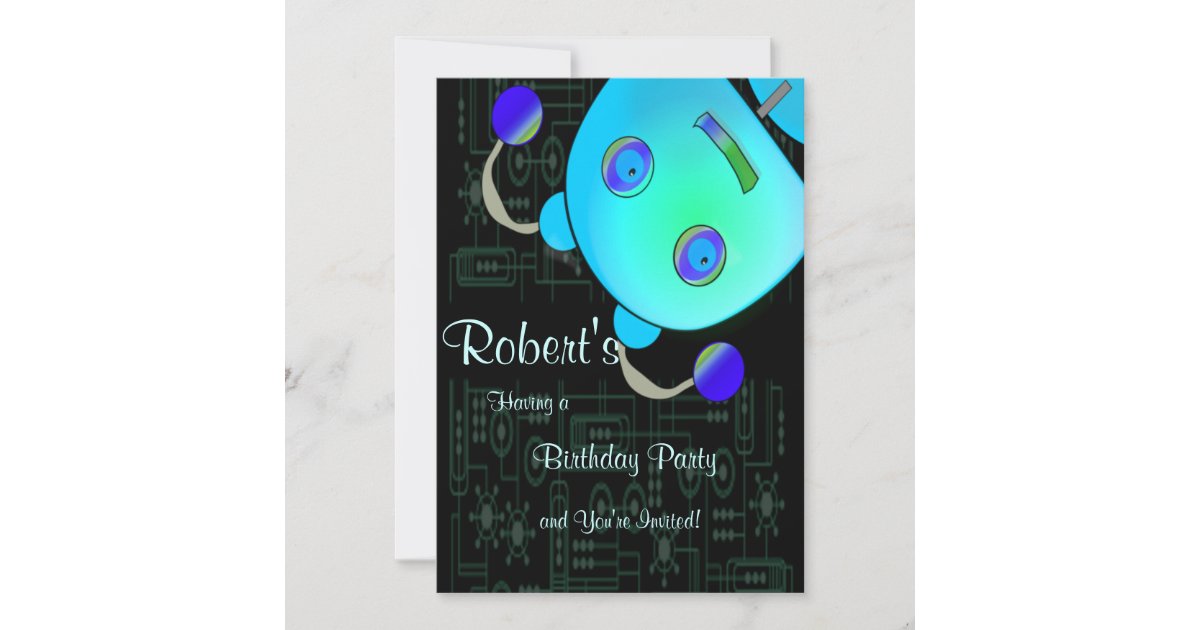 Robot Invitation | Zazzle