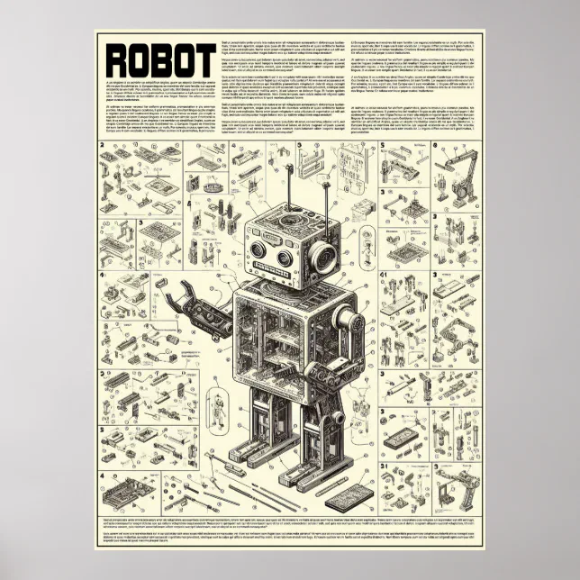Robot Poster | Zazzle