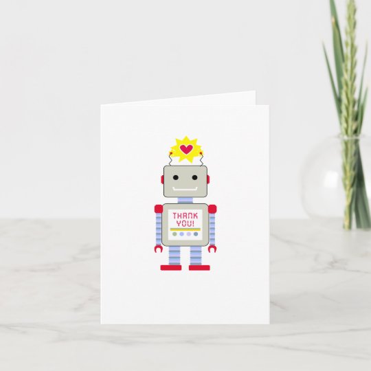Robot Thank You Cards | Zazzle.co.uk