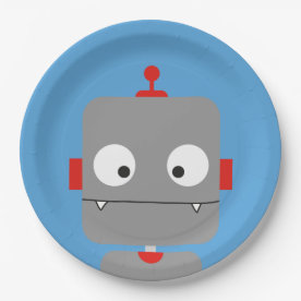 Robot Plates | Zazzle UK