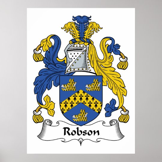 Robson Family Crest Poster | Zazzle