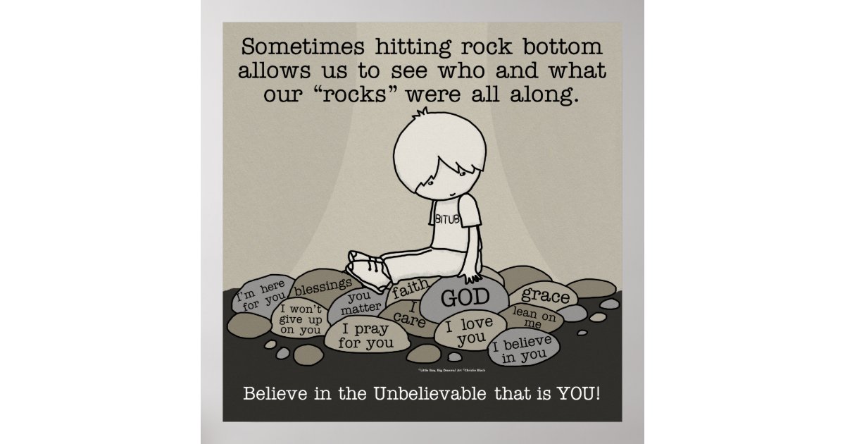 Rock Bottom Poster | Zazzle