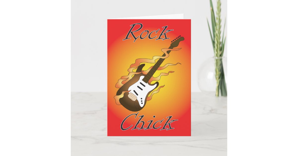 rock chick birthday card | Zazzle.co.uk