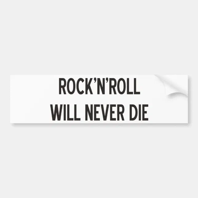Rock 'n' Roll Products & Designs! Bumper Sticker | Zazzle