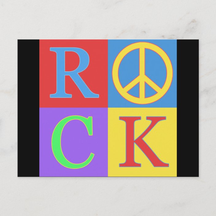 Rock Pop Art Design Postcard | Zazzle.co.uk