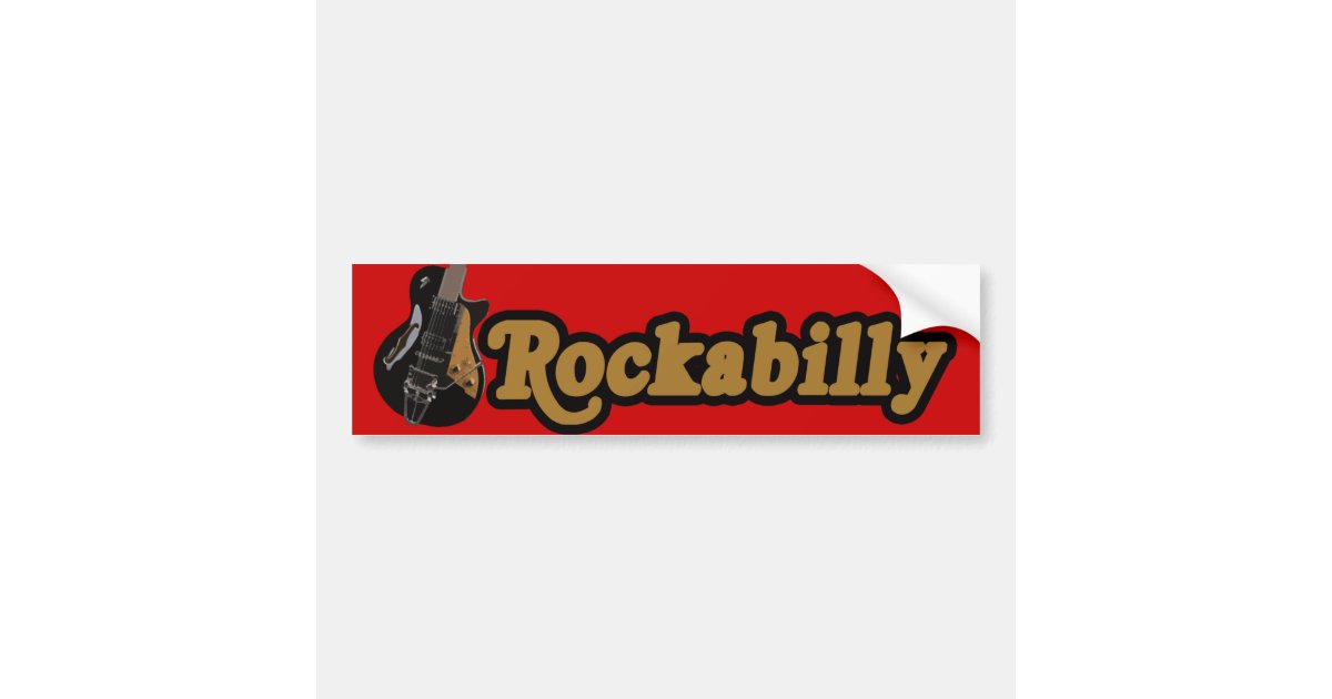 Rockabilly style bumper sticker | Zazzle.co.uk