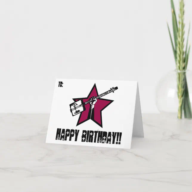 "RockStar" Birthday cards | Zazzle