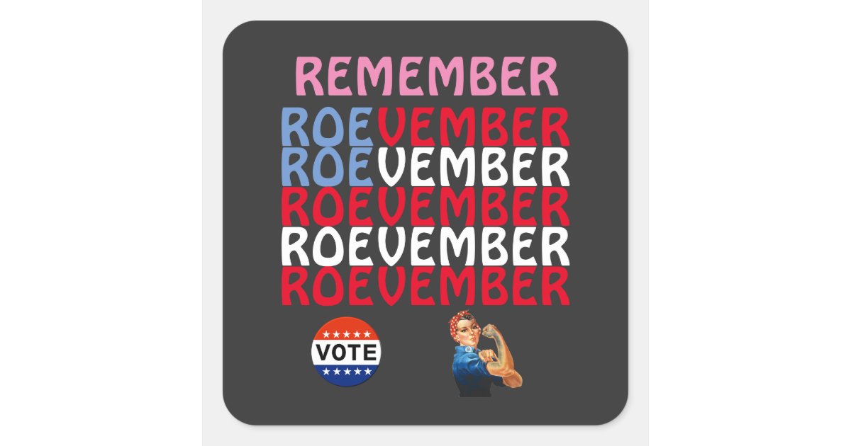 ROEVEMBER Sticker | Zazzle