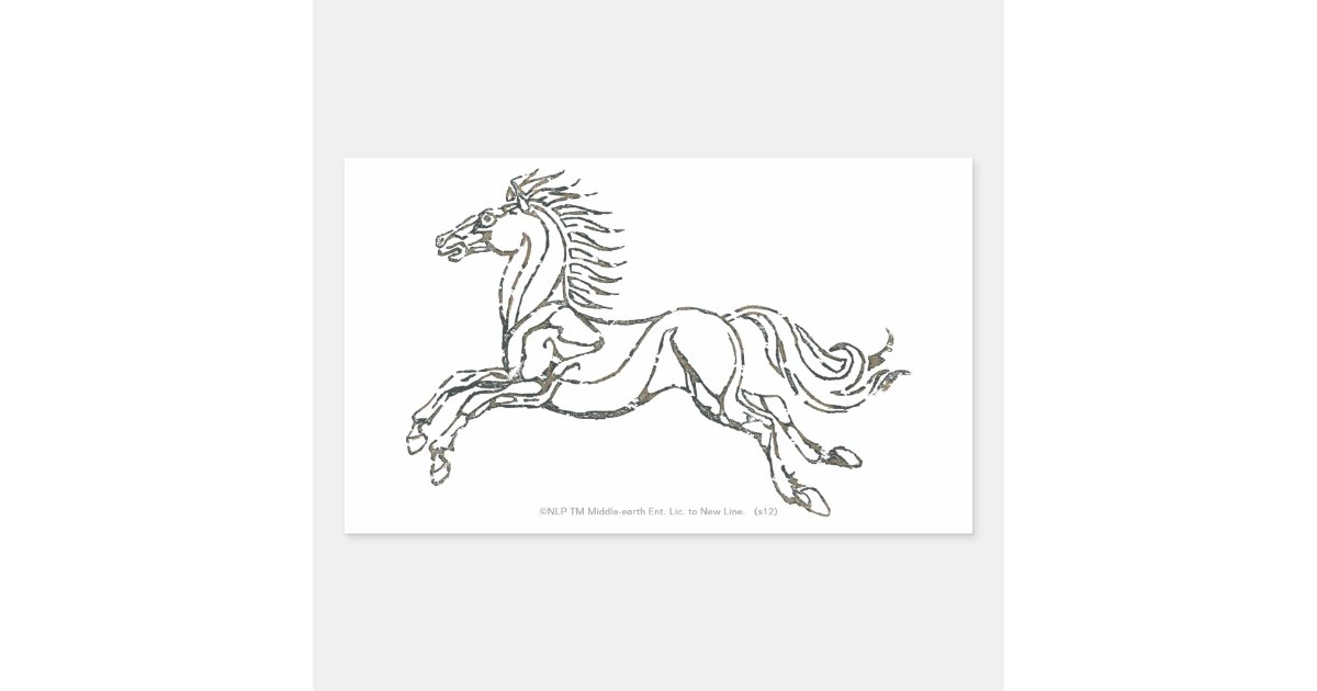 Rohan Symbol Rectangular Sticker | Zazzle