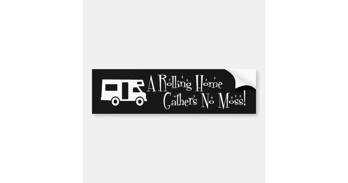 Rolling Home Bumper Sticker | Zazzle