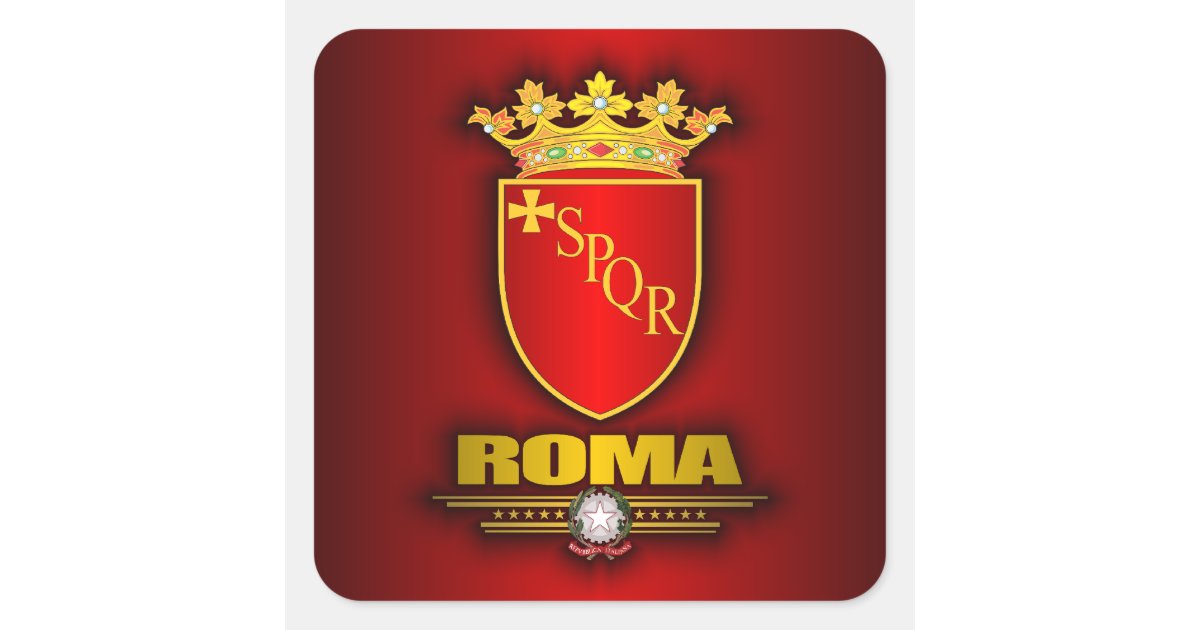 Roma (Rome) Square Sticker | Zazzle