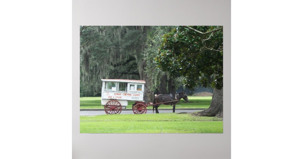 Roman Candy Cart Poster | Zazzle